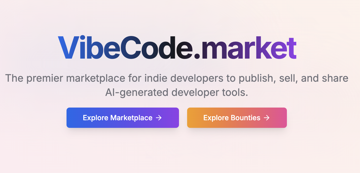 VibeCode Market - Vibe Code Market | AI Developer Tools Marketplace